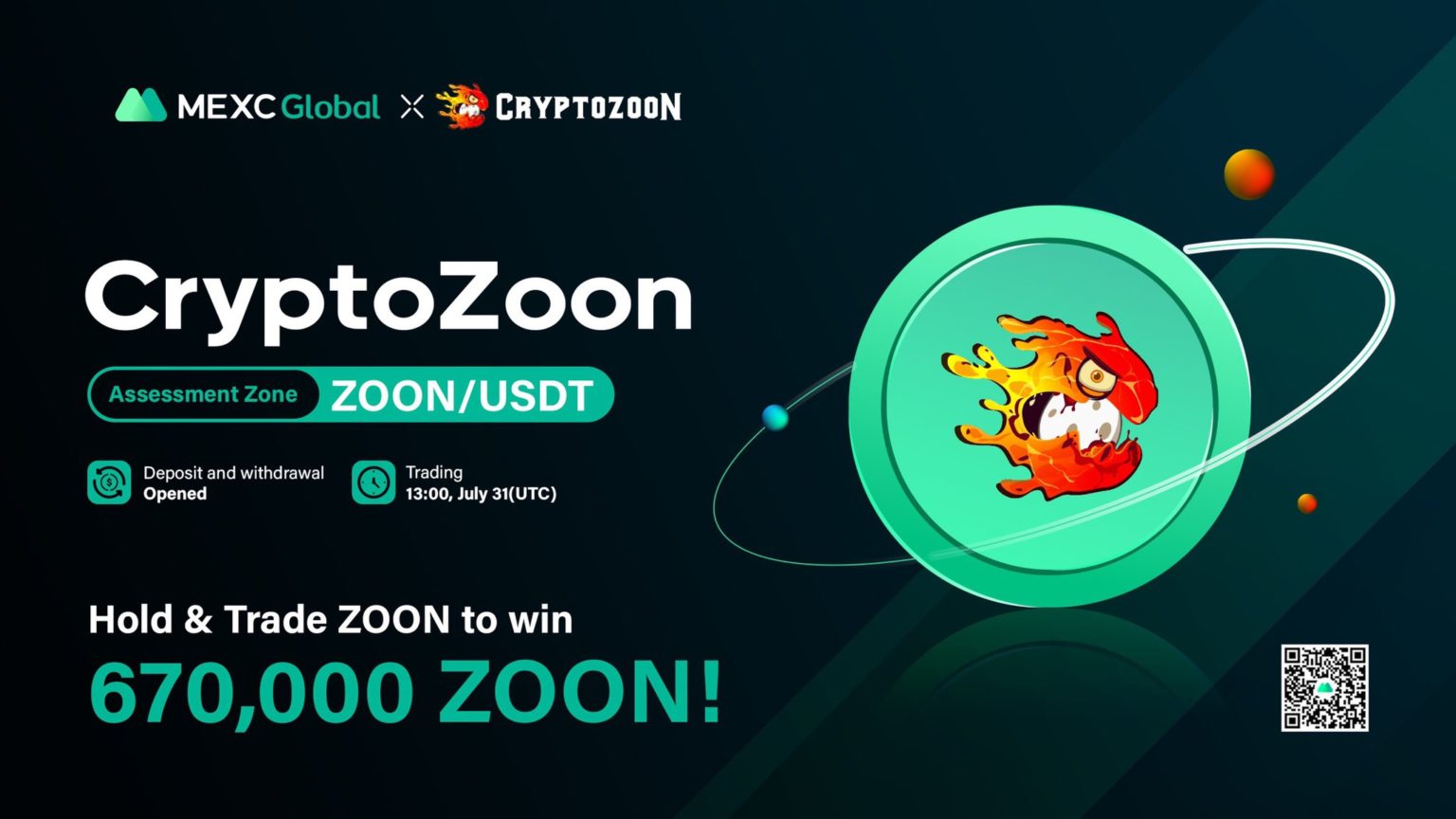 MEXC Lists CryptoZoon - Smart Liquidity Research